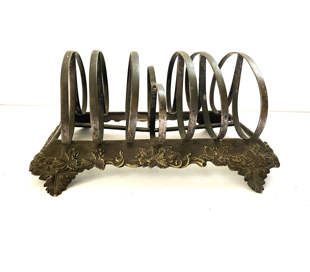 Antique Art Nouveau Style Slotted Letter Holder Flowing Leaf Design - Etsy