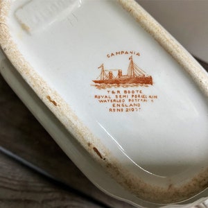 Antique Gravy Boat T&R Boote Royal Semi Porcelain Waterloo Potteries ...