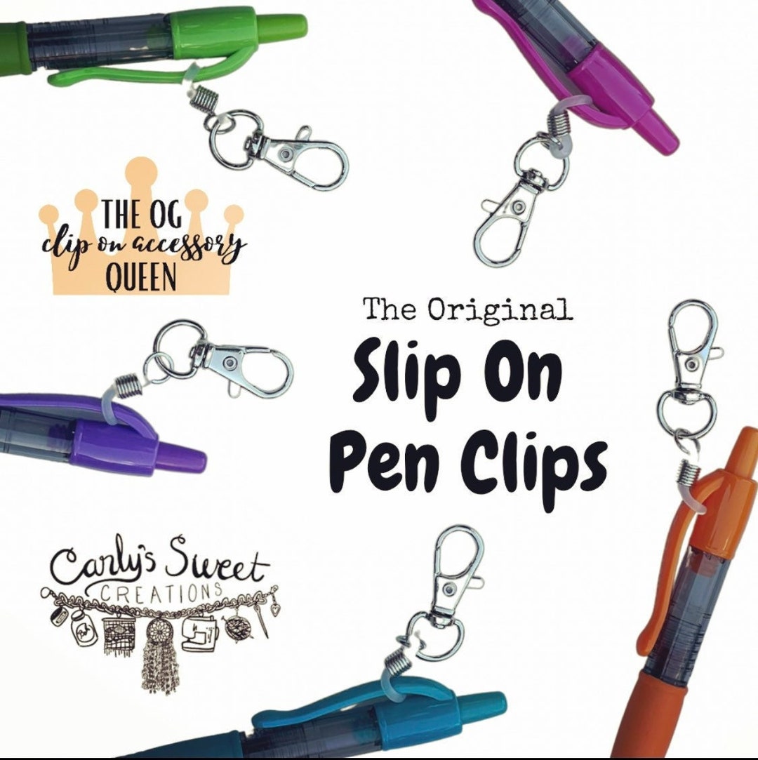 Slip on Pen Clips - Clip on Pen - Clip on Accessories - Badge Clip ...