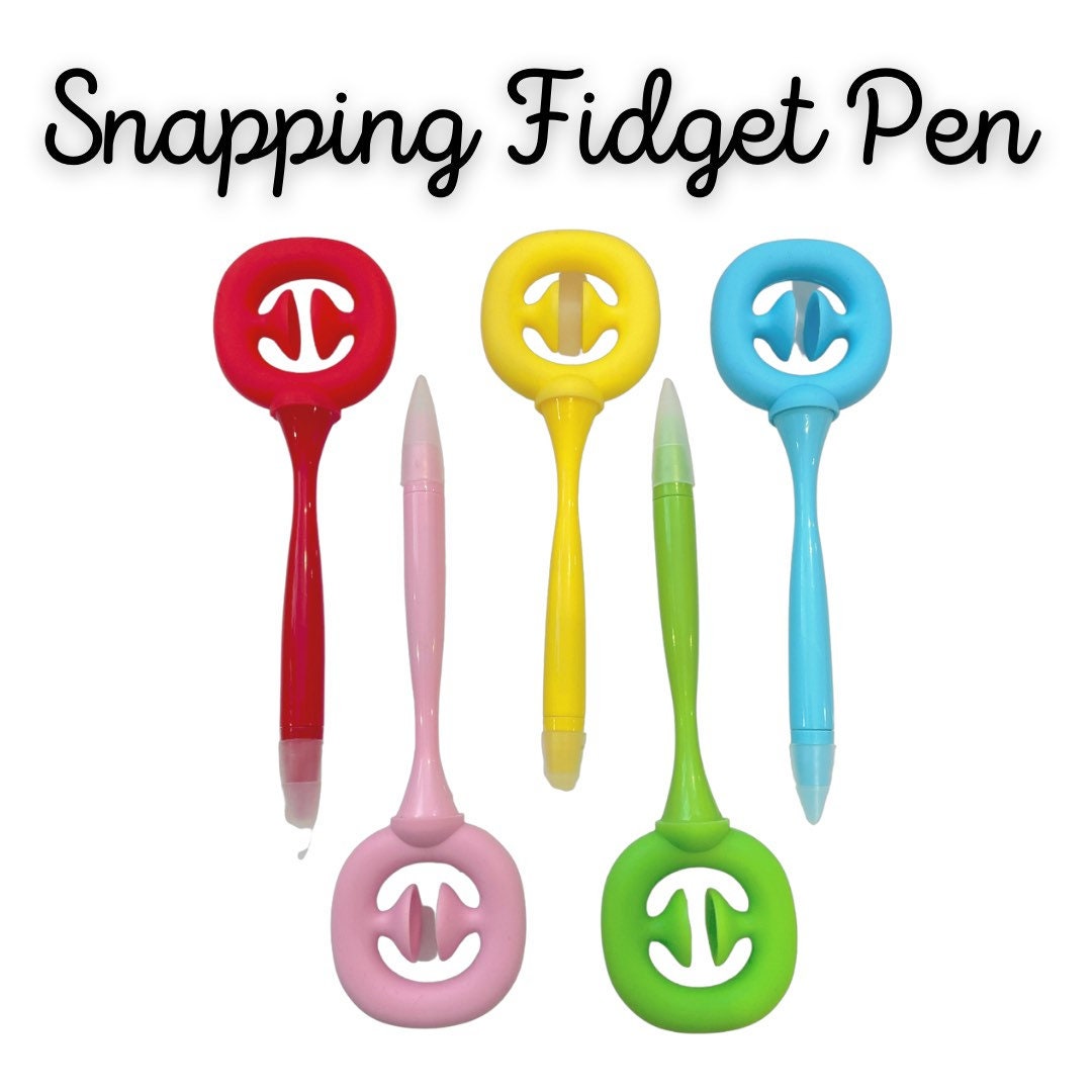 Snapping Fidget Pen • Fidget Toy • Stress Relief Pen • Playful Pen ...