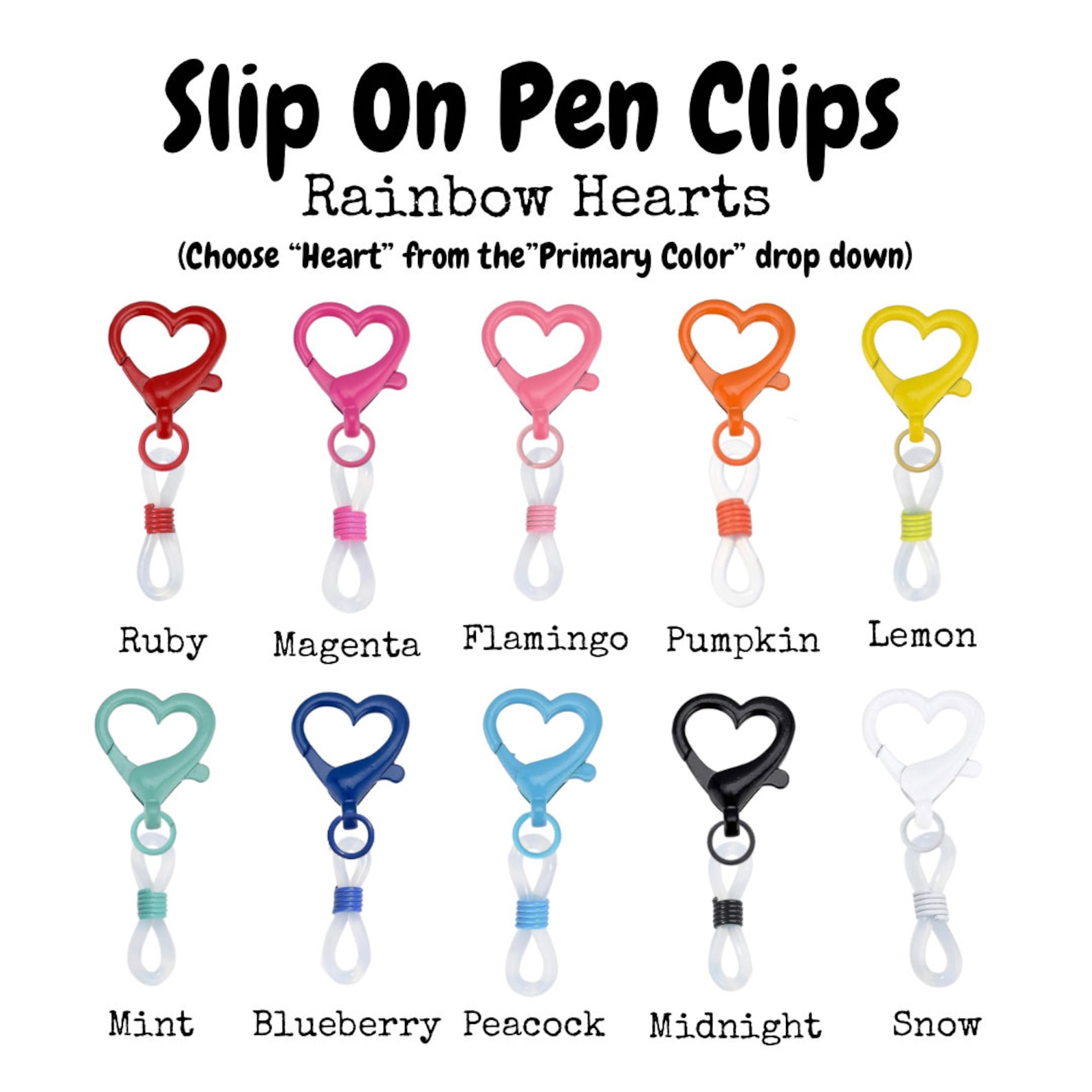 Slip on Pen Clips Clip on Pen Clip on Accessories Badge Clip Pen Holder ...