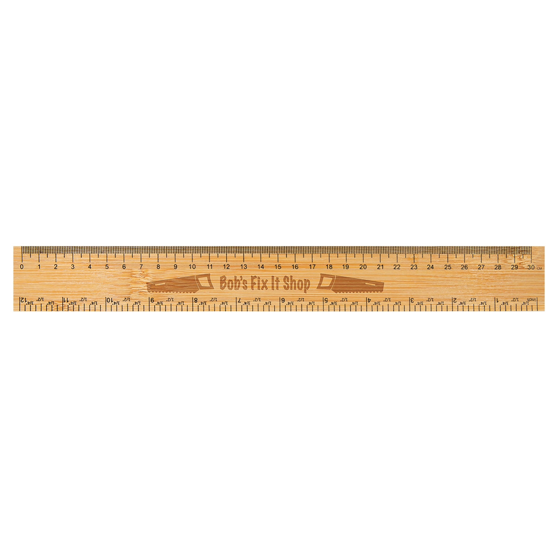 Engraved Bamboo Wood 12 Inch Ruler Personalized Engraved - Etsy