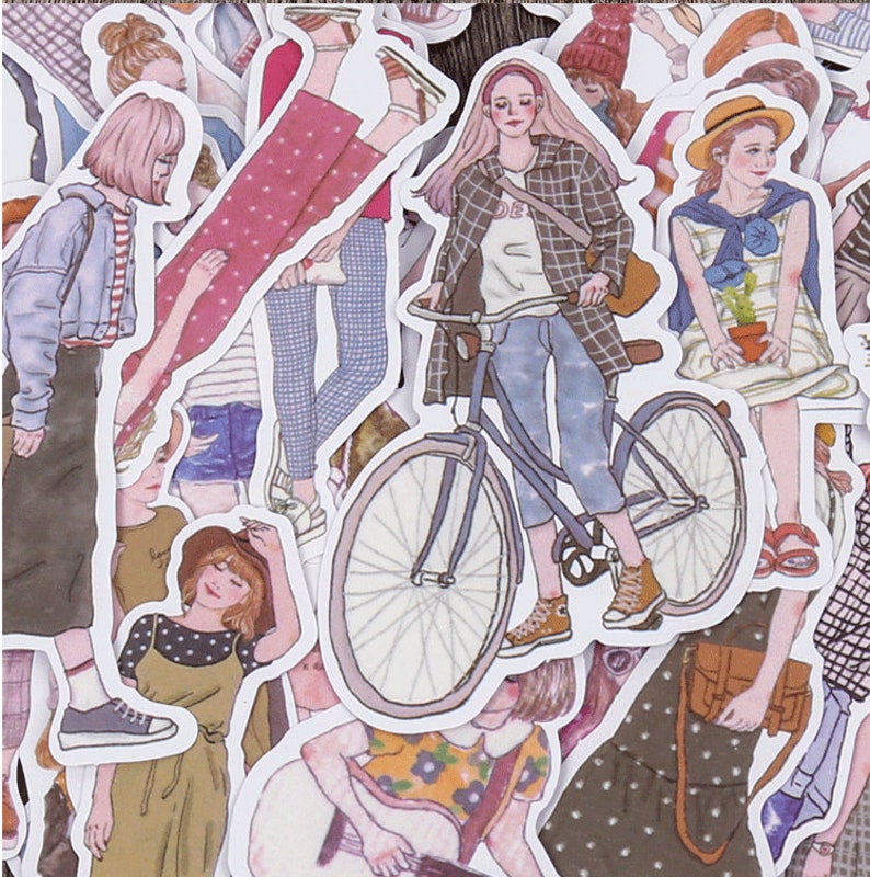 100pcs Mori Girl Sticker bullet Journal Stickersfilofax | Etsy