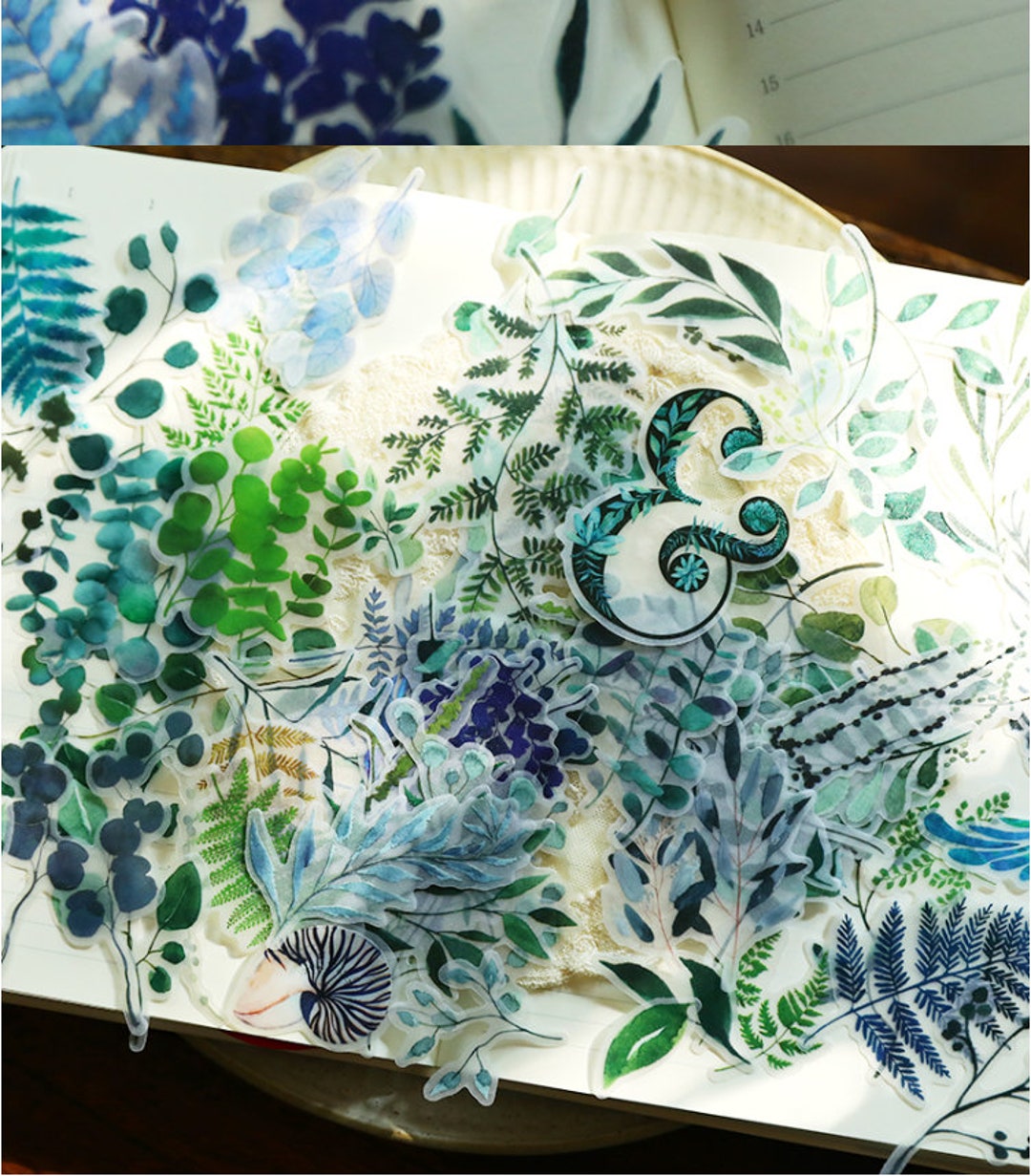 75pcs Leaves Sticker --parchment Texture Sticker--bullet Journal ...