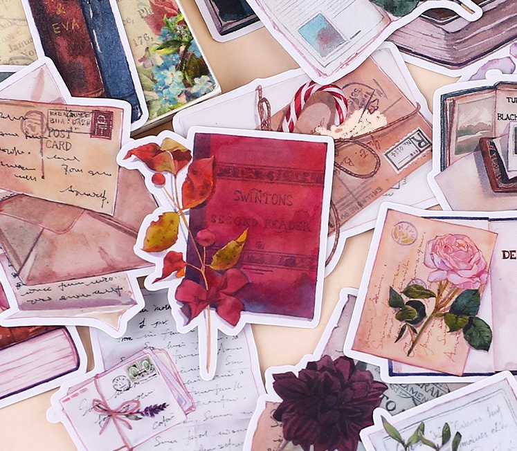 20pcs Scrapbook Sticker filofax Stickersvintage Letter - Etsy