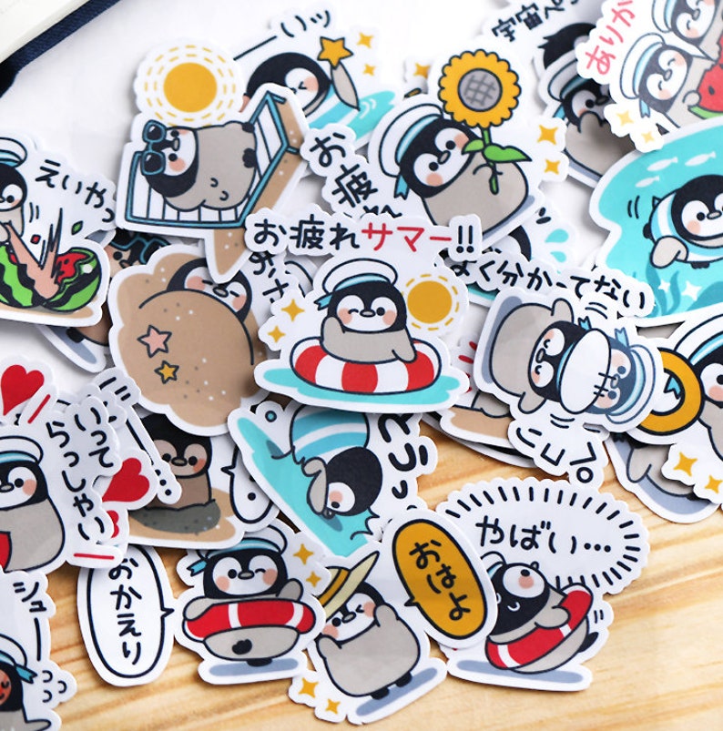 40pcs Cute Penguin A Scrapbook Sticker filofax - Etsy