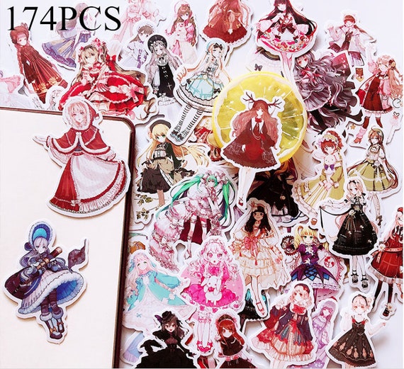 174pcs Lolita Girls Scrapbook Sticker filofax - Etsy