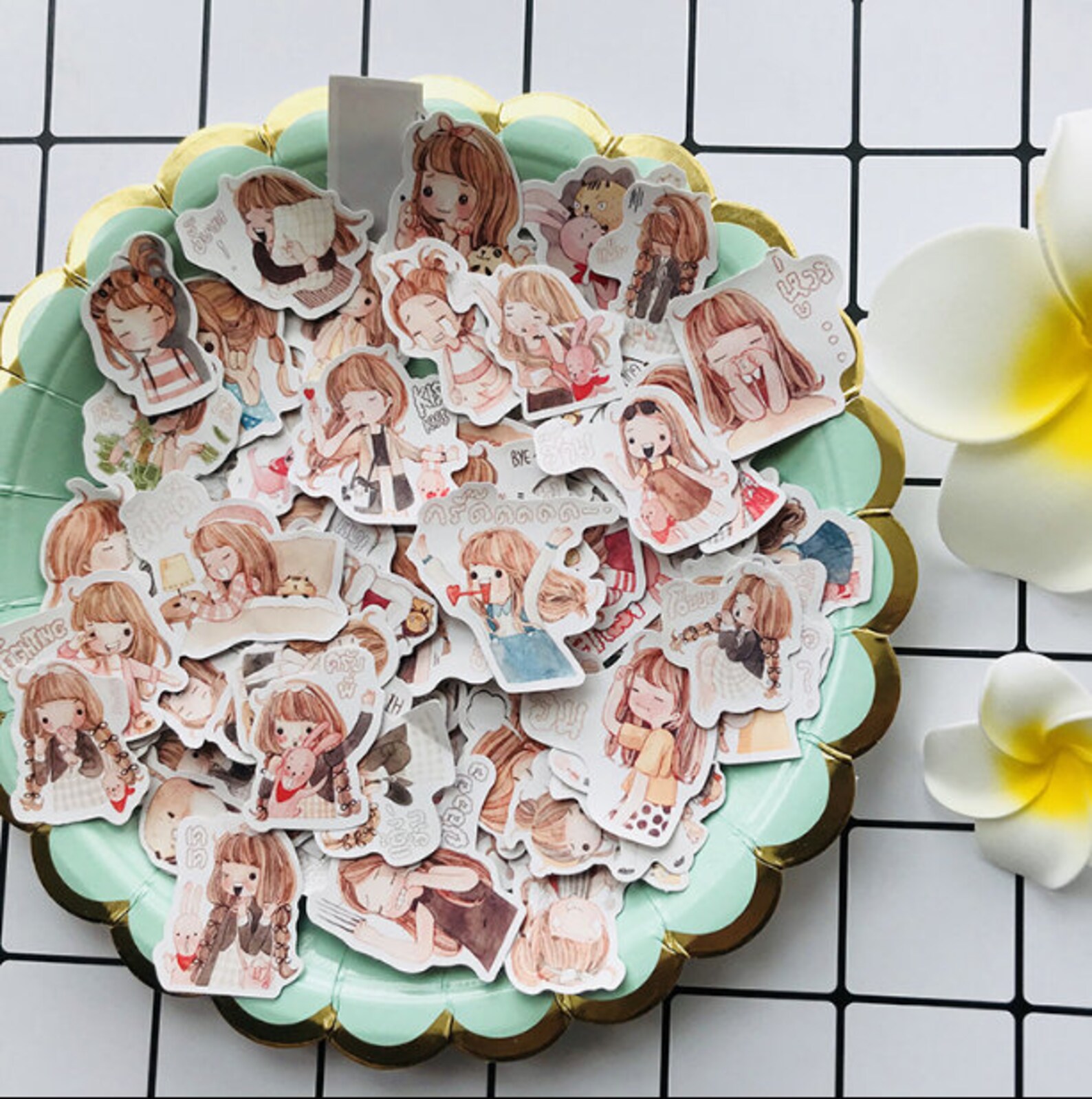 127pcs Girls Scrapbook Sticker filofax Stickersplanner | Etsy