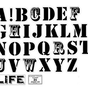 Vintage Letter Scrapbook Sticker --junk Journal Filofax Stickers ...