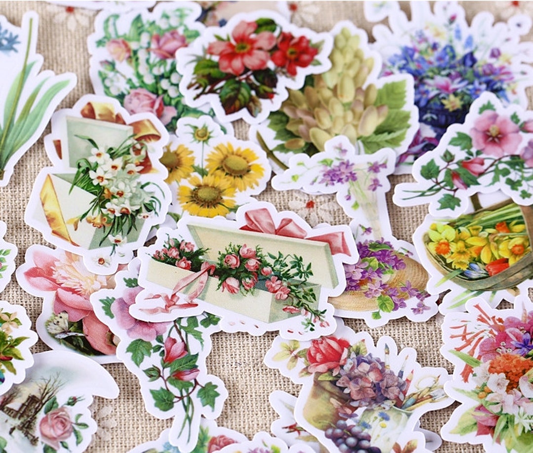 26pcs Scrapbook Sticker filofax Stickersplanner Stickersflowers 2 - Etsy