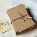 50 Sheets 15x10cm Blank Kraft Paper Card,chipboard for DIY Scrapbooking ...