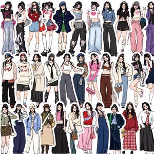 65pcs Fashionable Girls Scrapbook Sticker filofax Stickersplanner ...