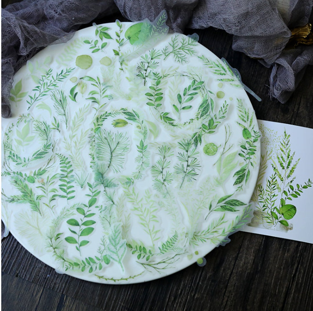 55pcs Spring Plant Sticker --parchment Texture Sticker--bullet Journal ...