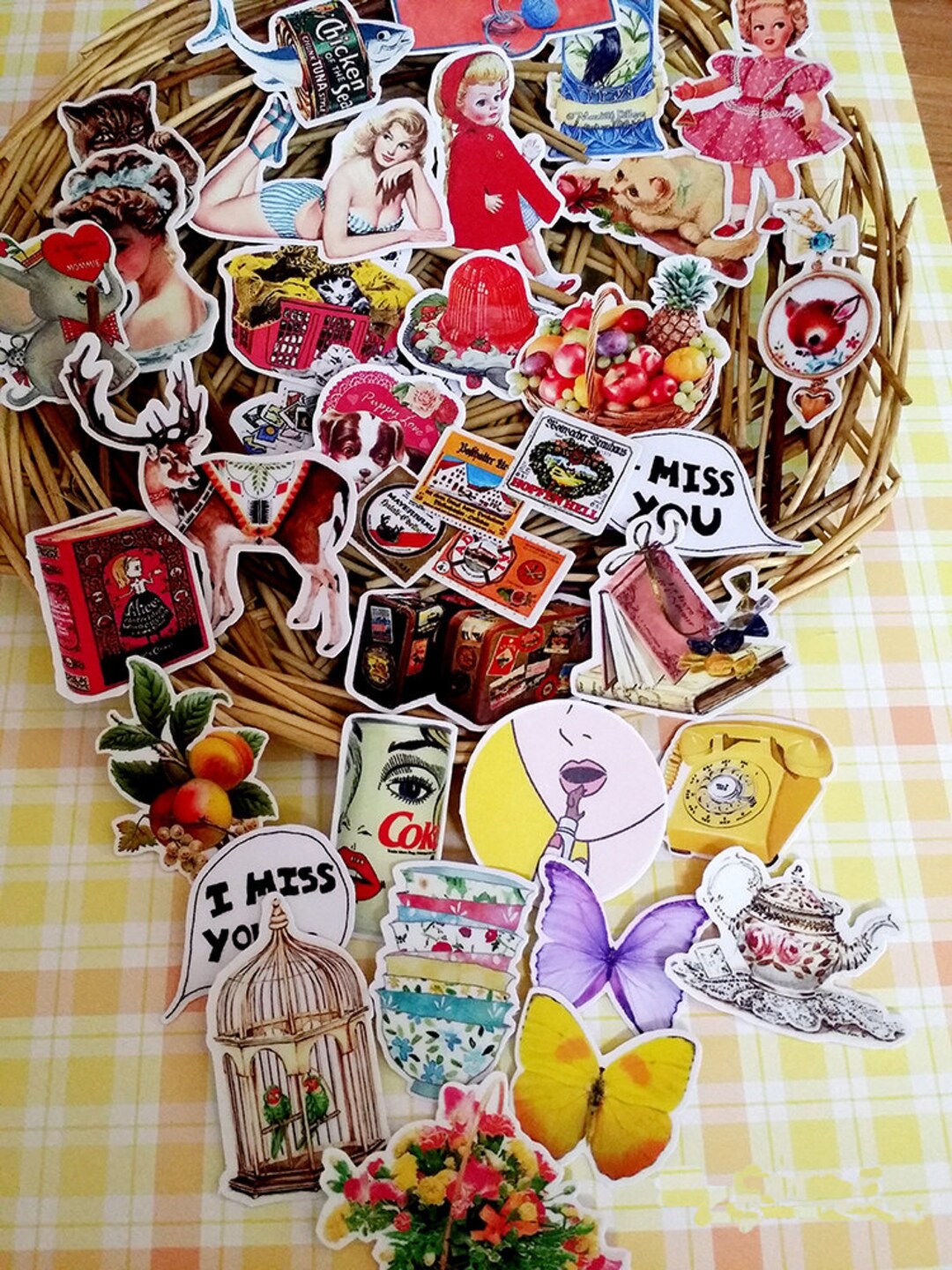 Scrapbook Sticker --filofax Stickers--planner Stickers--vintage ...