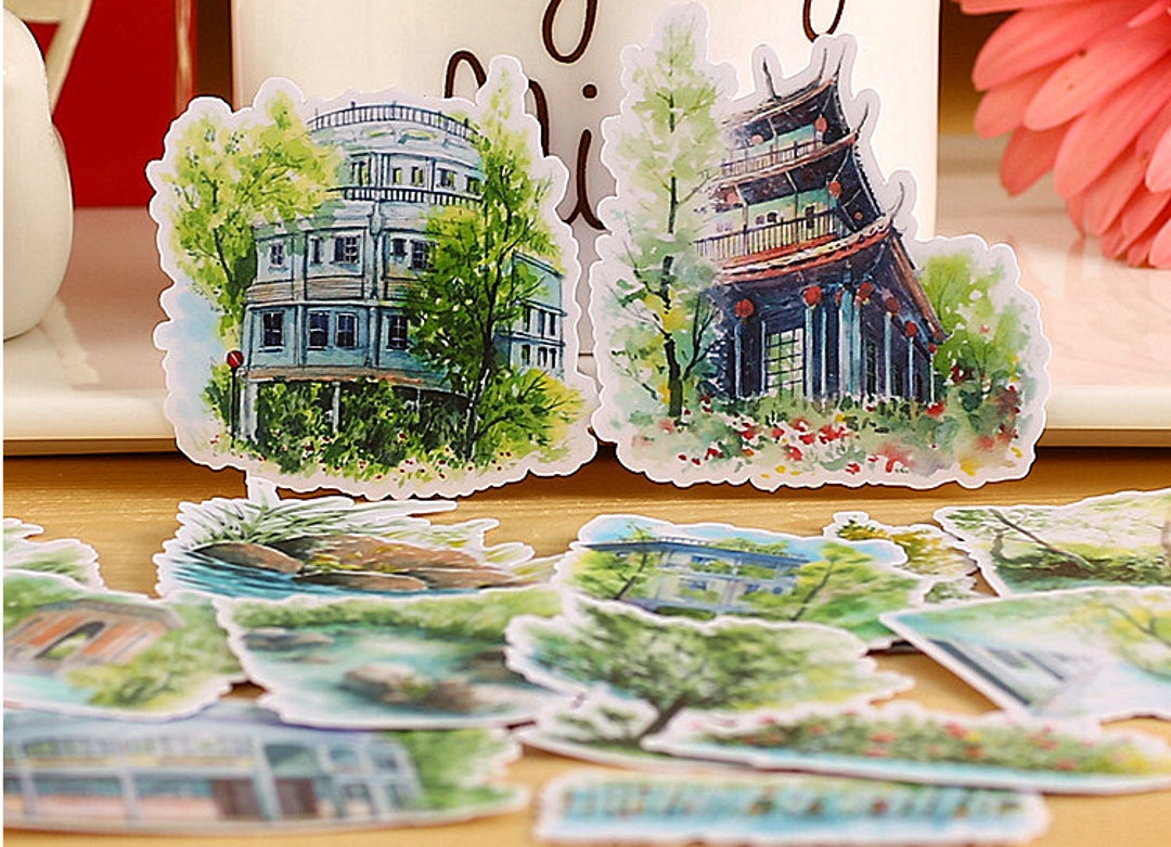 20pcs Scrapbook Stickers --filofax Stickers--planner Stickers--scenery ...