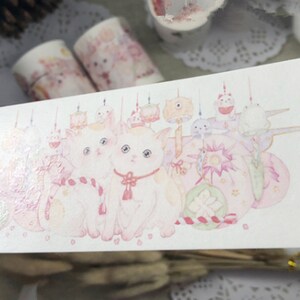 Cute Cat Washi Tape With Speical Print and Release Paper- Japanese ...