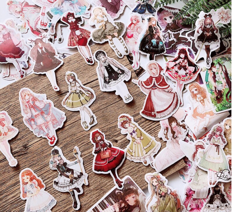 174pcs Lolita Girls Scrapbook Sticker filofax - Etsy