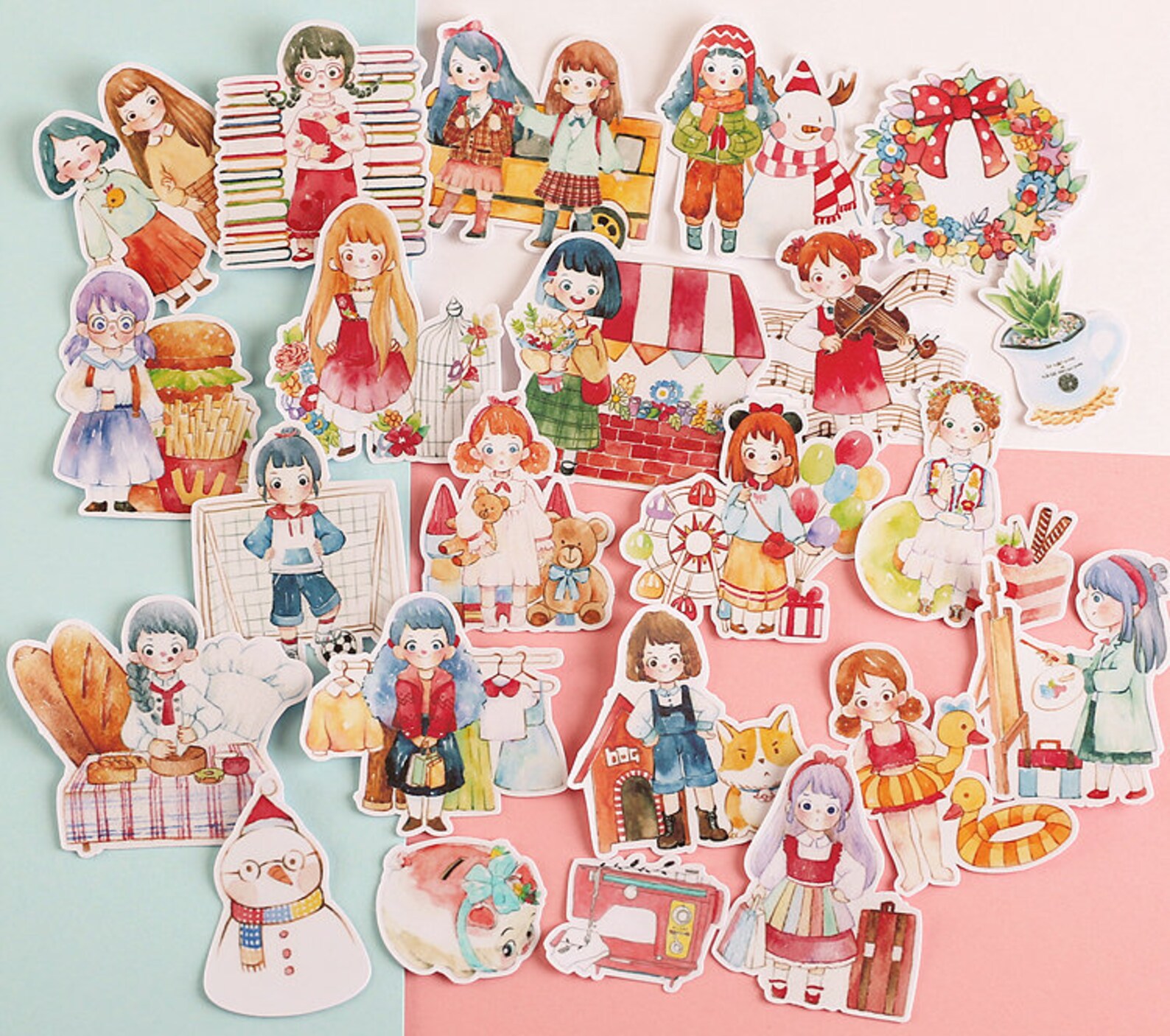 20pcs Scrapbook Sticker filofax Stickersplanner | Etsy