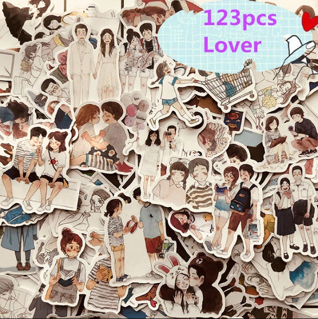 123pcs Lover Scrapbook Sticker filofax Stickersplanner | Etsy