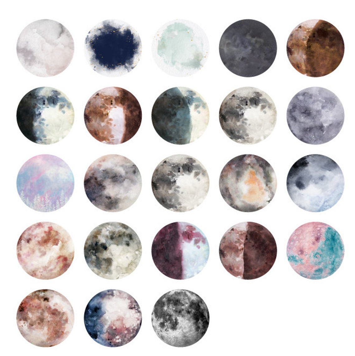 46pcs Moon Inn Scrapbook Sticker filofax Stickersplanner - Etsy