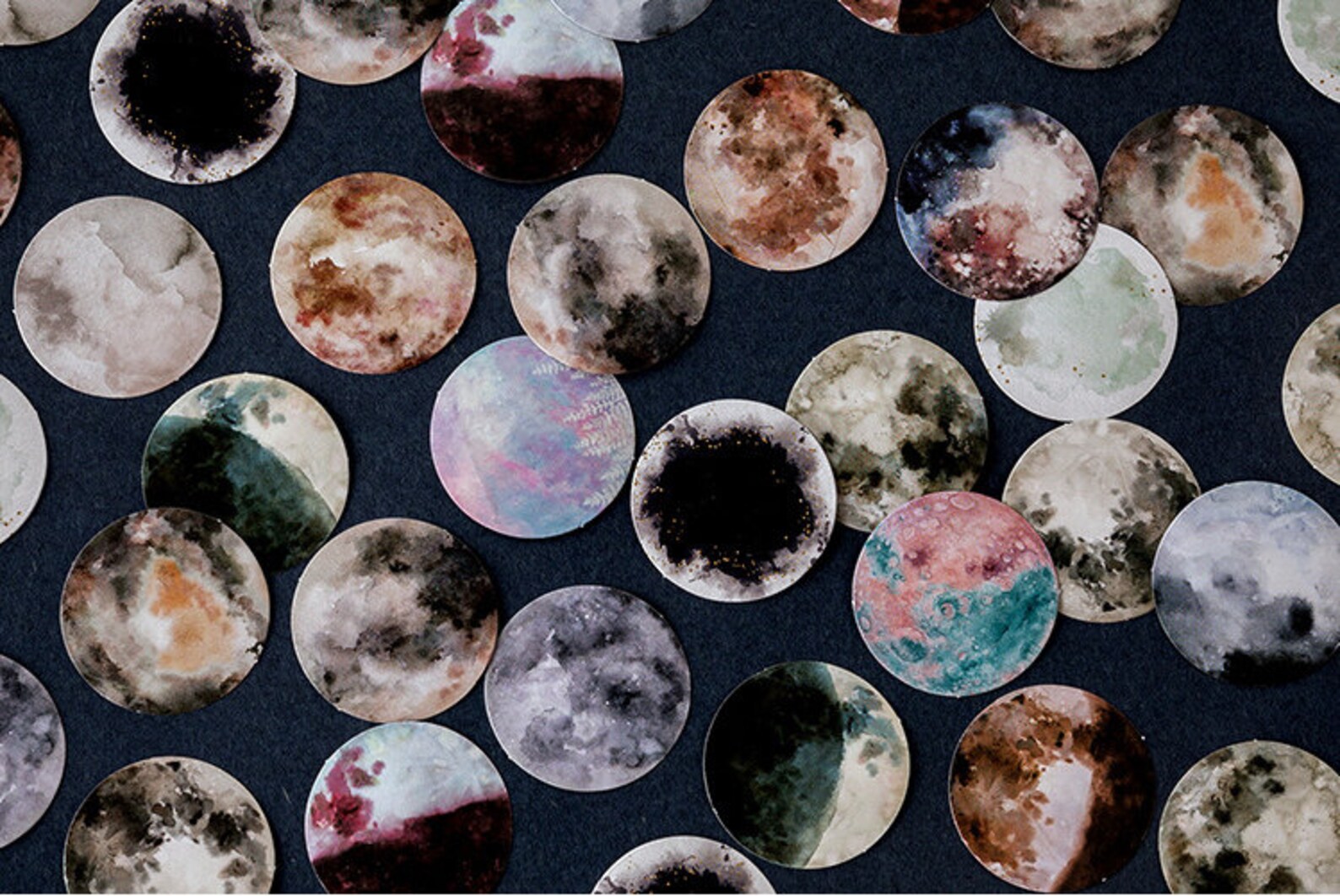 46pcs Moon Inn Scrapbook Sticker filofax Stickersplanner - Etsy