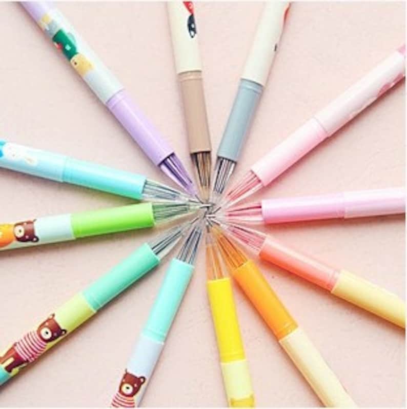 Set of 12 color gel pens for DIY scrapbook painting drawing | Etsy