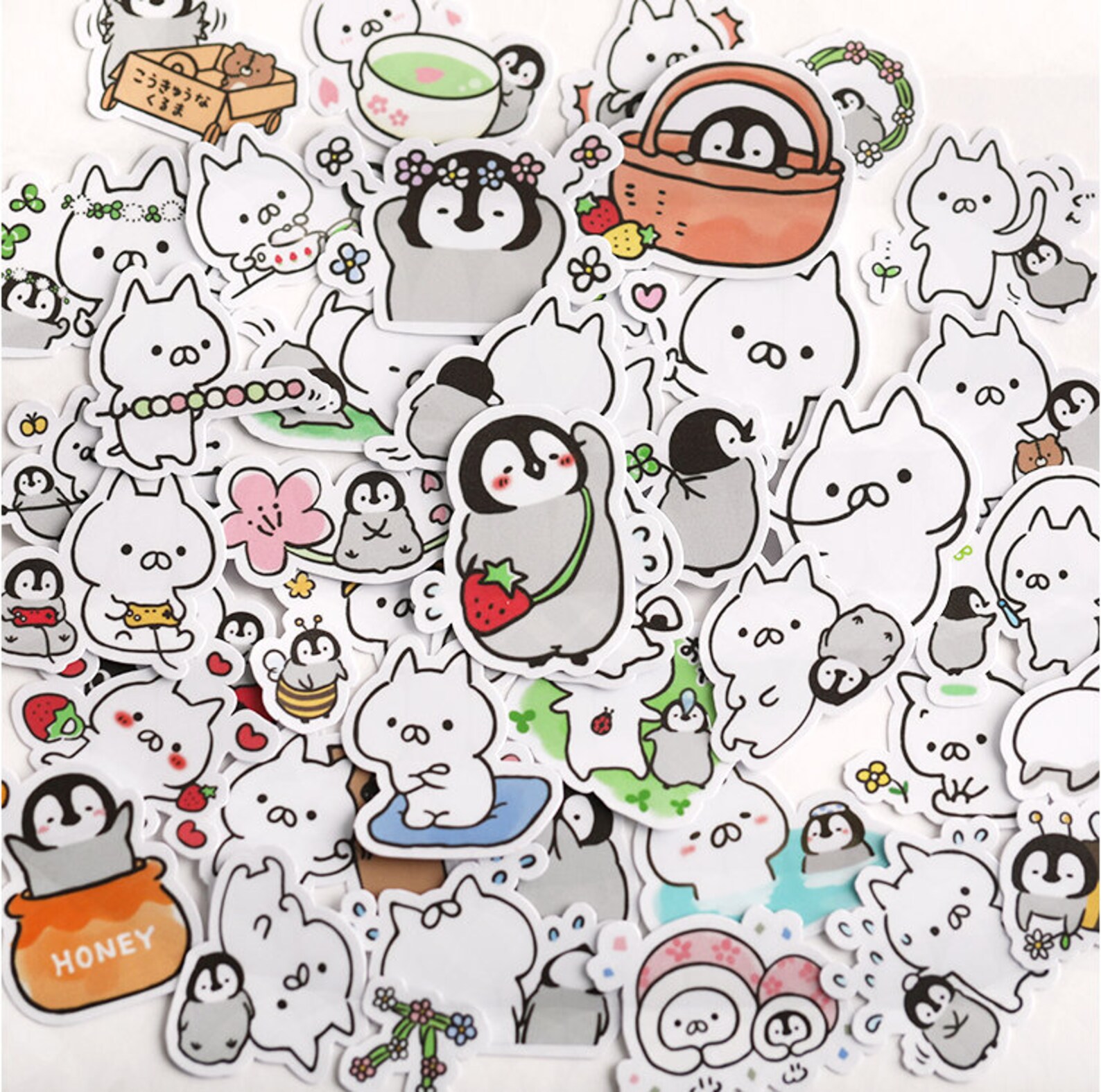 40pcs Cute Penguin B Scrapbook Sticker filofax | Etsy