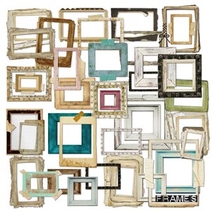 35pcs/pack Vintage Frame Scrapbook Sticker --filofax Stickers--planner ...