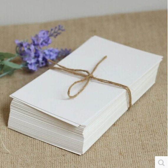 50 Sheets 15x10cm Blank White Paper Cardschipboard for DIY - Etsy