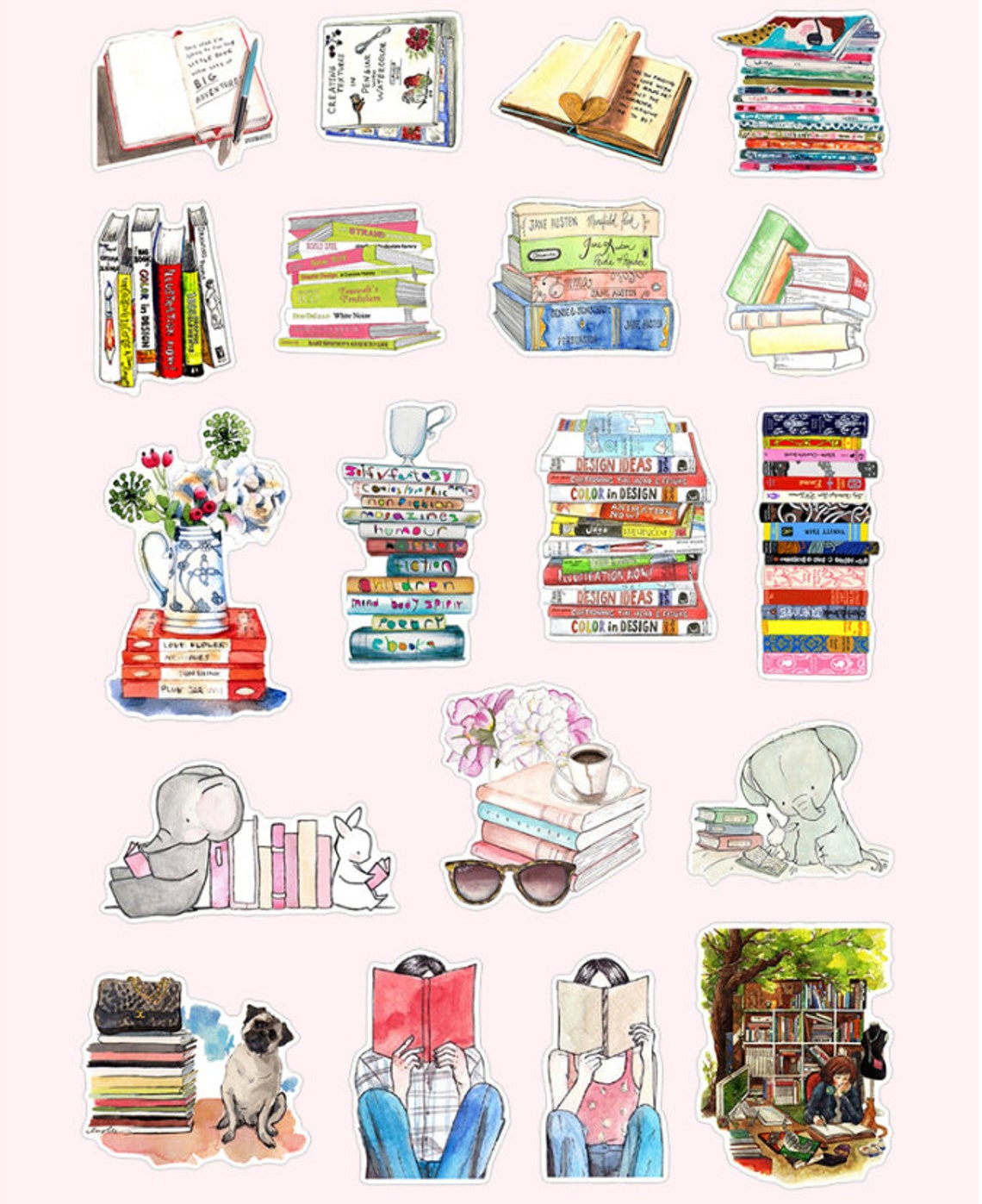 19pcs Scrapbook Sticker bullet Journal Stickersfilofax - Etsy