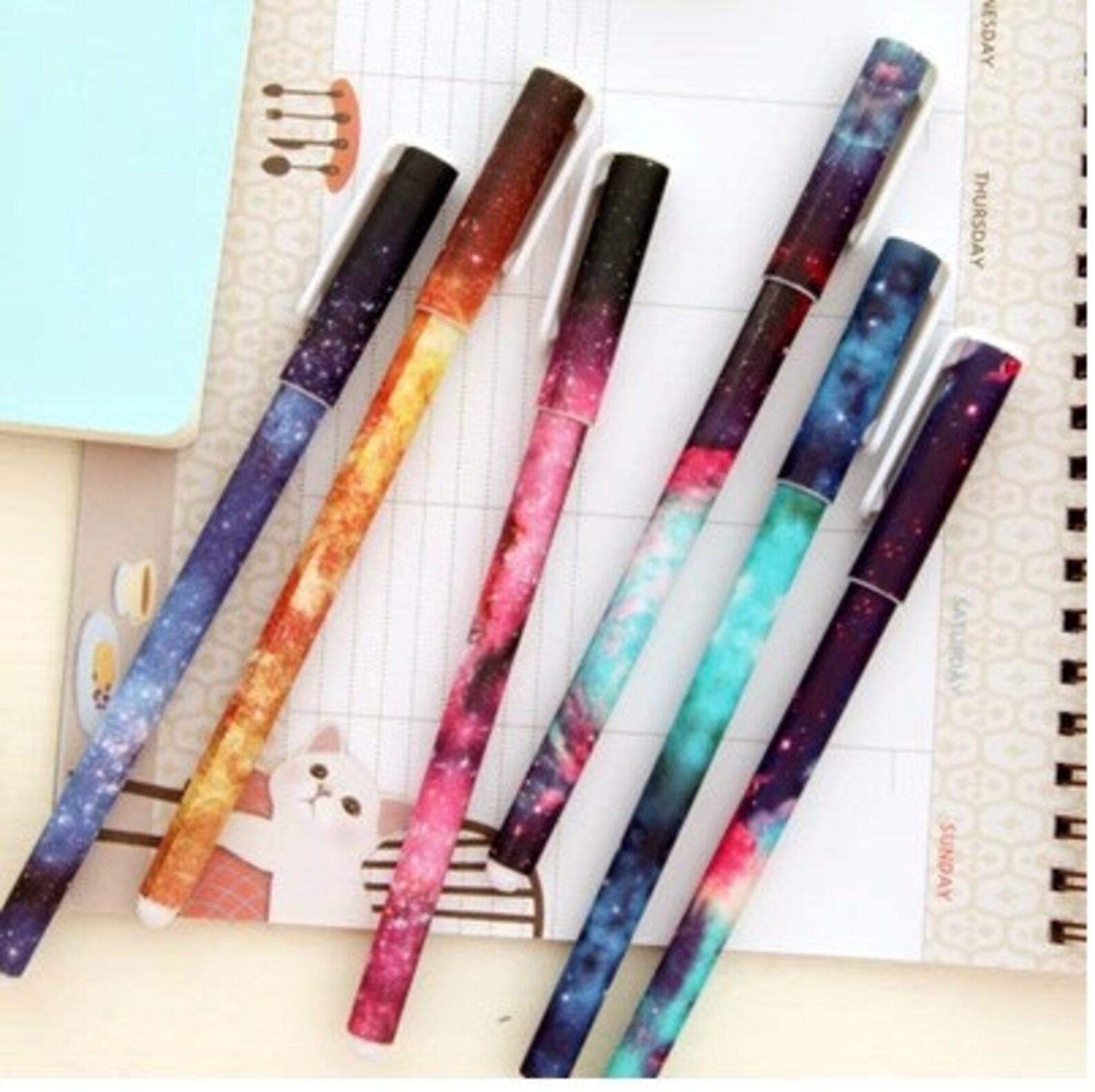 10% OFF The Starry Sky pens Set of 6pcs gel pens for DIY | Etsy