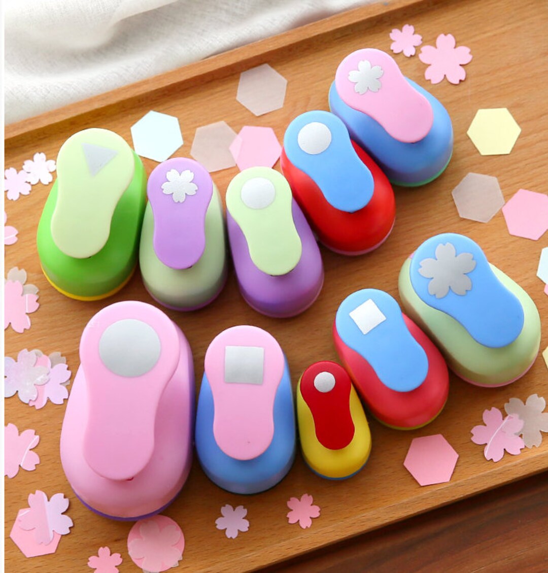 Geometric Paper Punch --flower Paper Punch Scrapbooking-- Round, Sakura ...