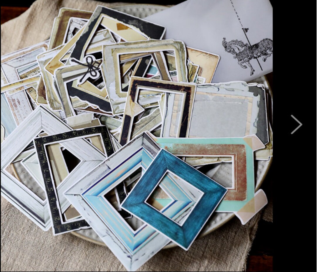 35pcs/pack Vintage Frame Scrapbook Sticker --filofax Stickers--planner ...