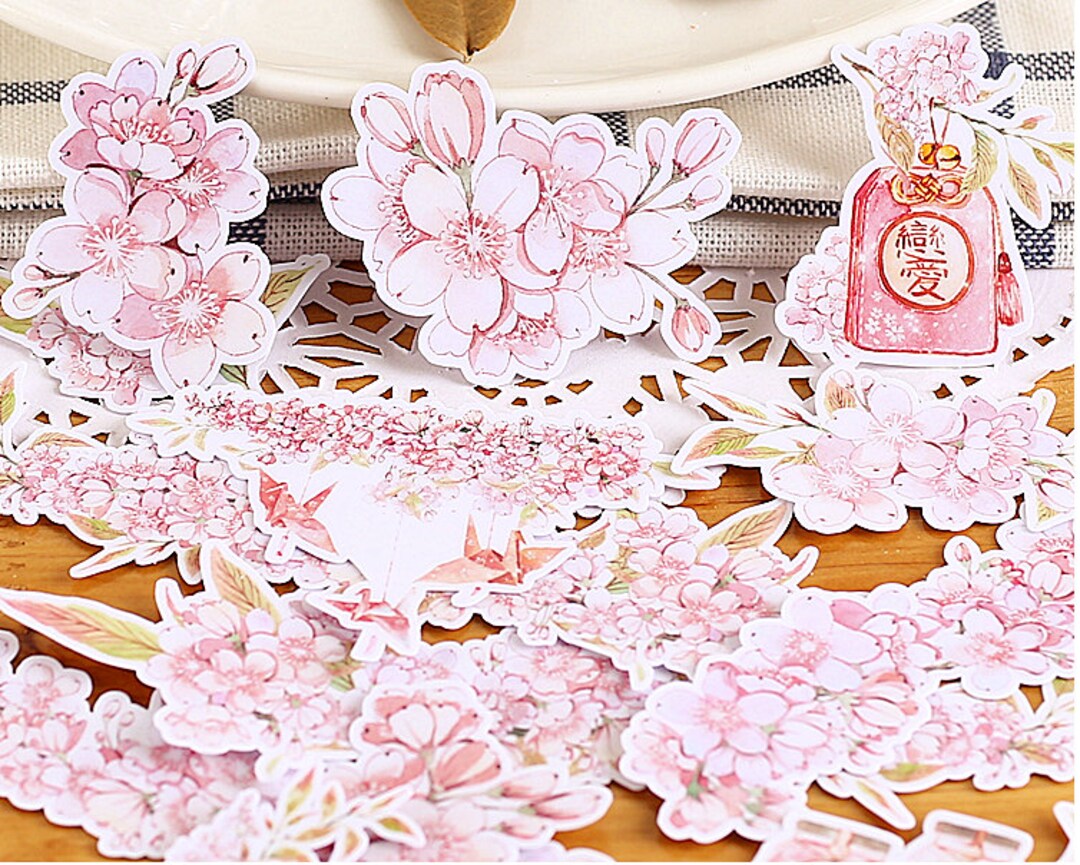 18pcs Scrapbook Sticker --filofax Stickers--planner Stickers--sakura - Etsy