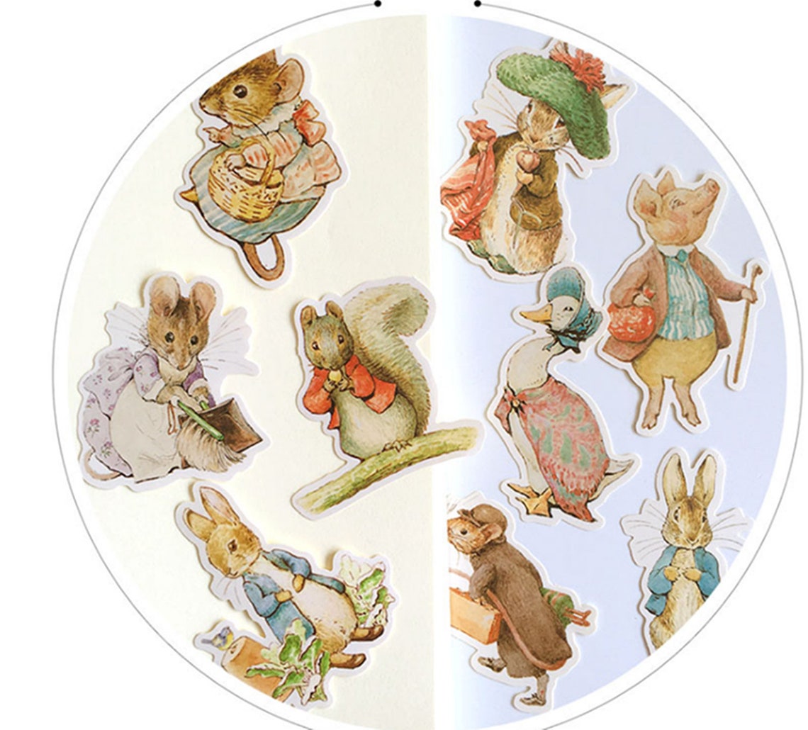 Peter Rabbit Scrapbook Stickers filofax Stickersplanner | Etsy