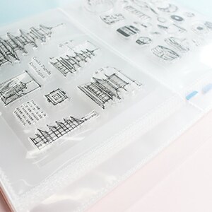 Clear Stamp Organizer--clear Stamp Storage Case-- Sticker Organizer ...