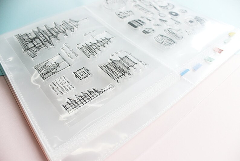 Clear Stamp Organizerclear Stamp Storage Case Sticker - Etsy