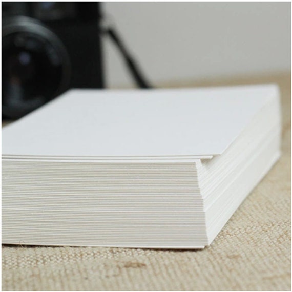 50 Sheets 15x10cm Blank White Paper Cardschipboard for DIY - Etsy