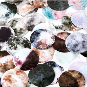 46pcs Moon Inn Scrapbook Sticker filofax Stickersplanner - Etsy