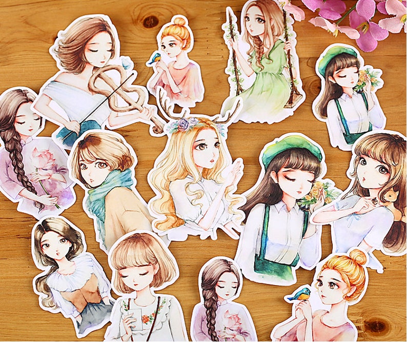 13pcs Scrapbook Stickers filofax Stickersplanner | Etsy