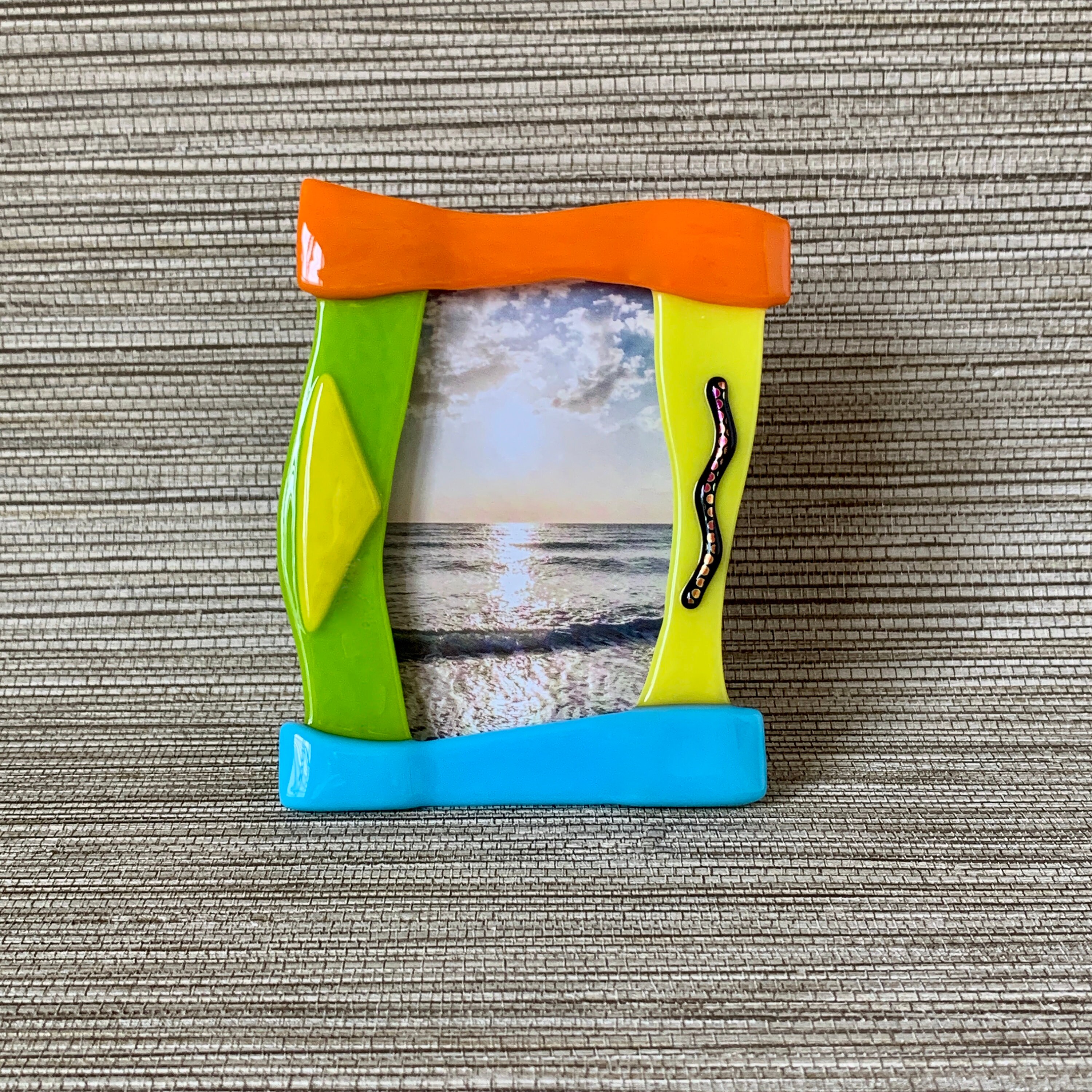 Fused Glass Picture Frame captiva | Etsy