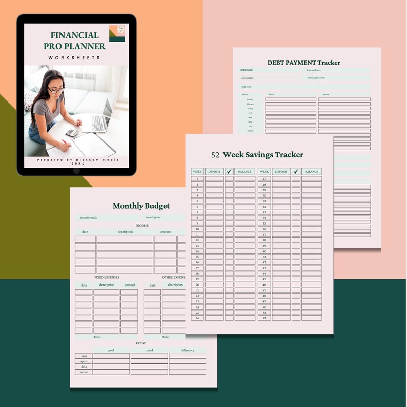 2024 Financial Planner, 2024 Budgeting Guide, Budget Tracker, Daily ...