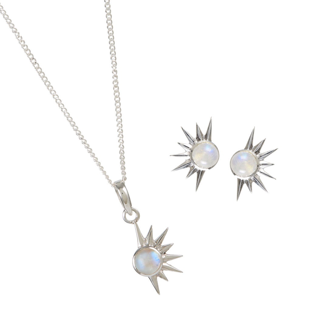 Moonstone Eclipse Necklacegold necklaceLayered NecklaceLong | Etsy