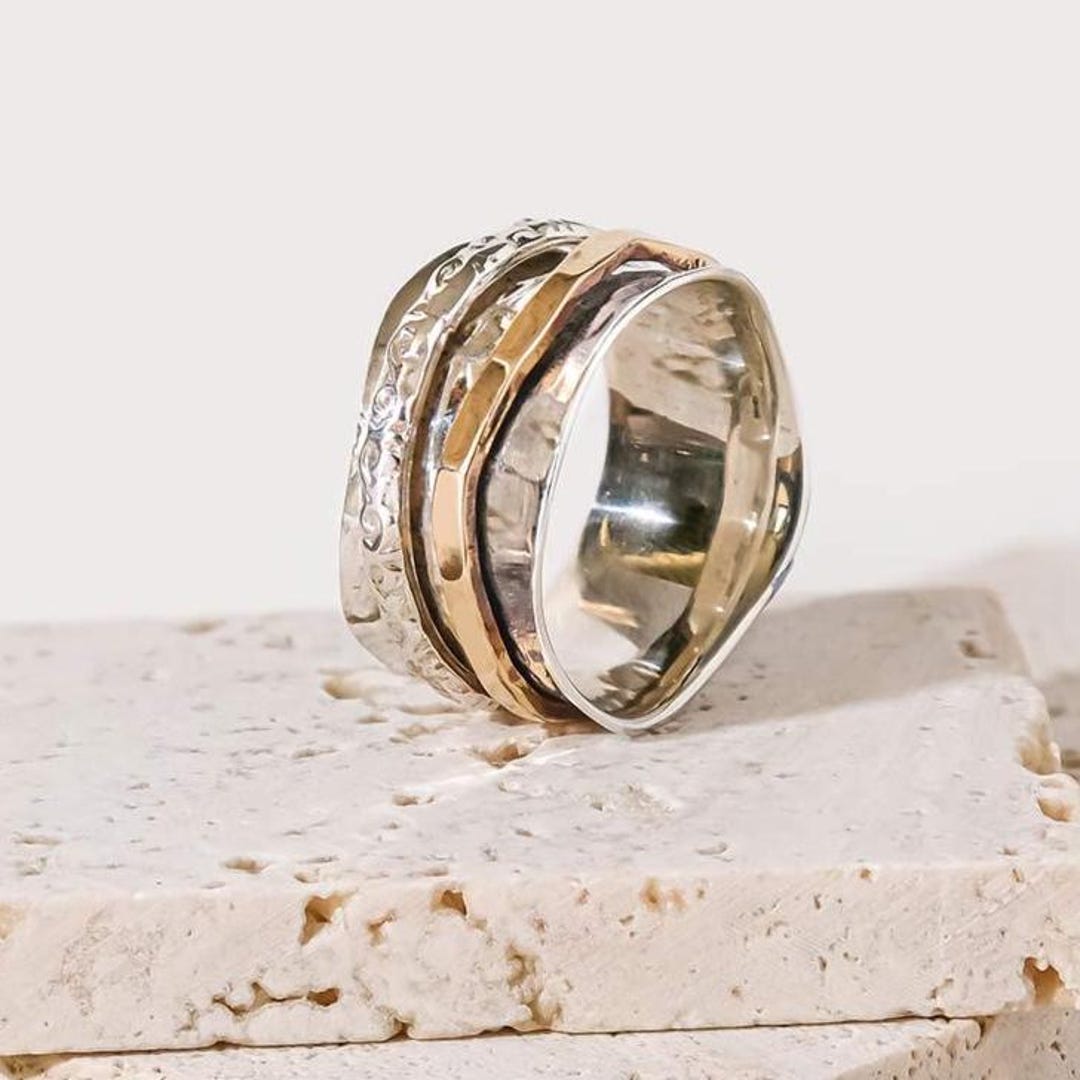 Sterling Silver,spinning Rings,meditation Rings,spin Rings,fidget Rings ...