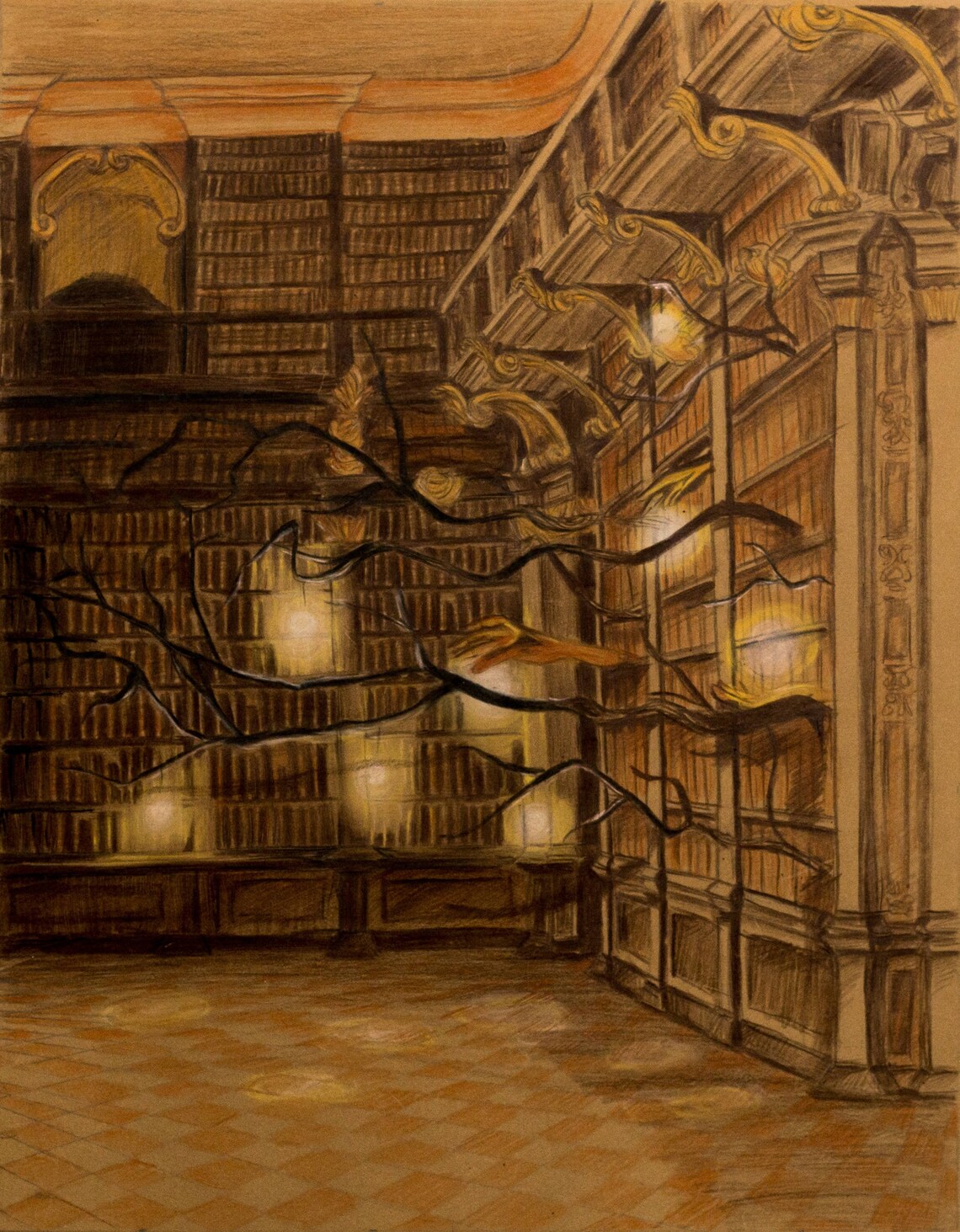 The Library: Transformation of Education Giclee Fine Art Print - Etsy