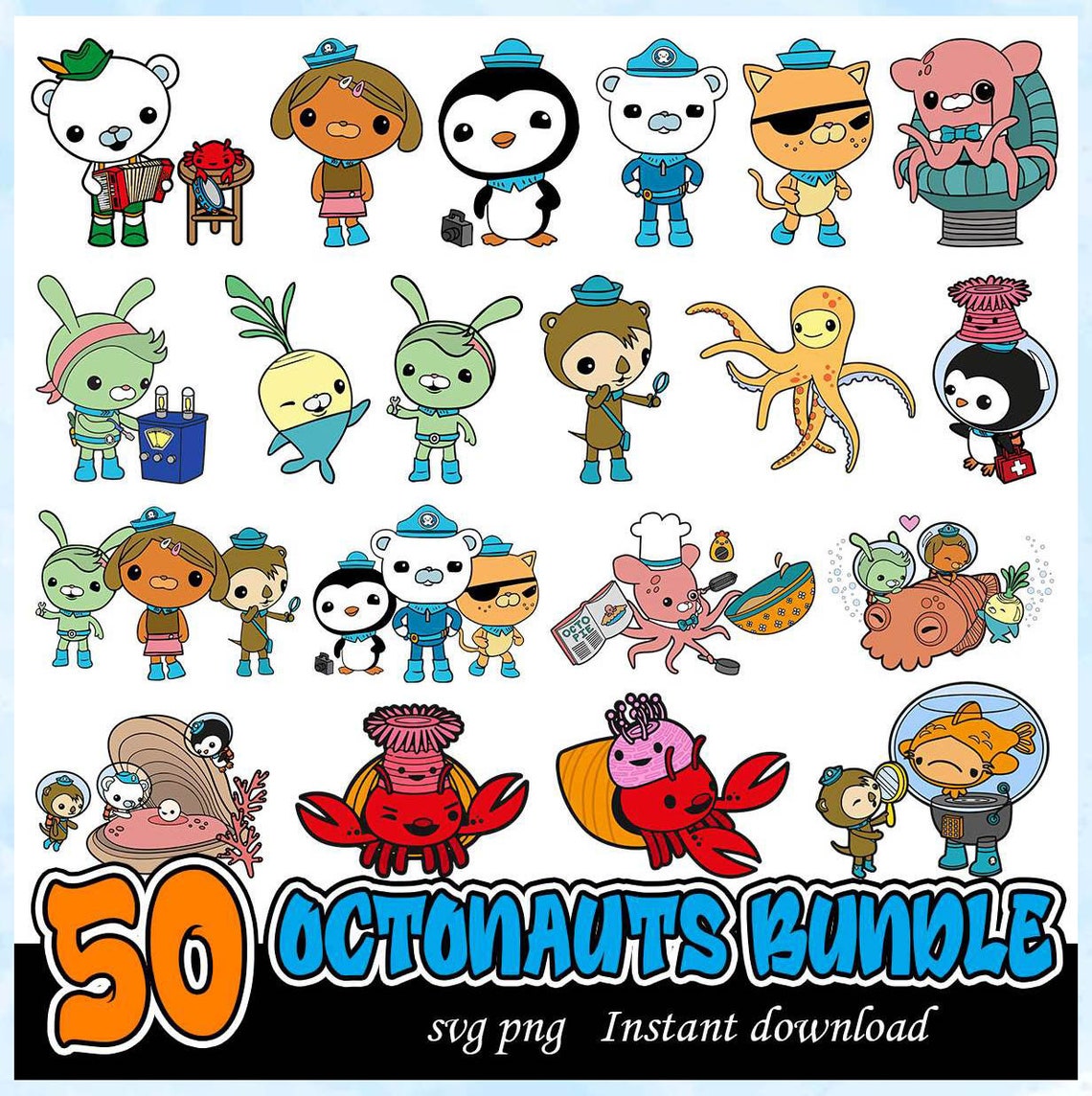 Octonauts Svg for Cricut, Octonauts Png, Octonauts Clipart, Birthday ...