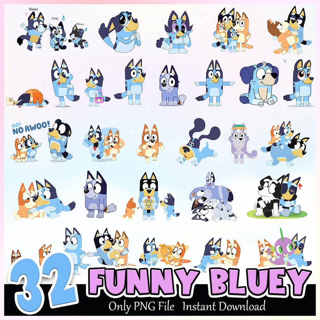 32 Blue Dog PNG Bundle, in My Blue Era Png Blue Dog Family Png Files ...
