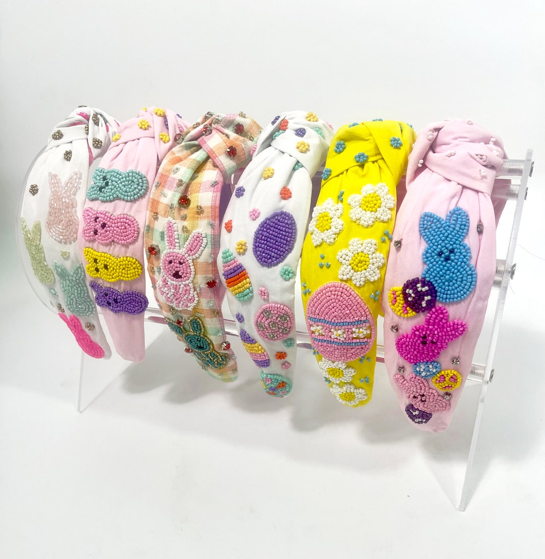 Easter Gift, Easter Headband, Knotted Headband, Beaded Headbands ...