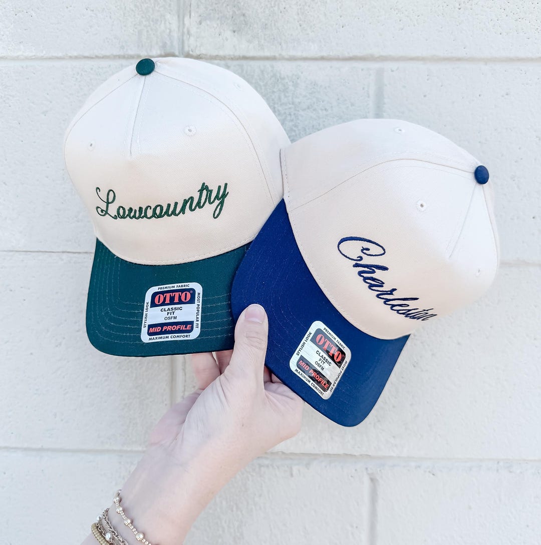 Custom Embroidered Two Tone Trucker Hat - Etsy