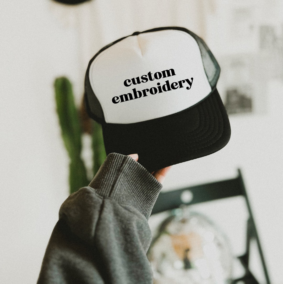 Custom Trucker Hat, Embroidered, Mesh Trucker Hats, Snapback Trucker ...